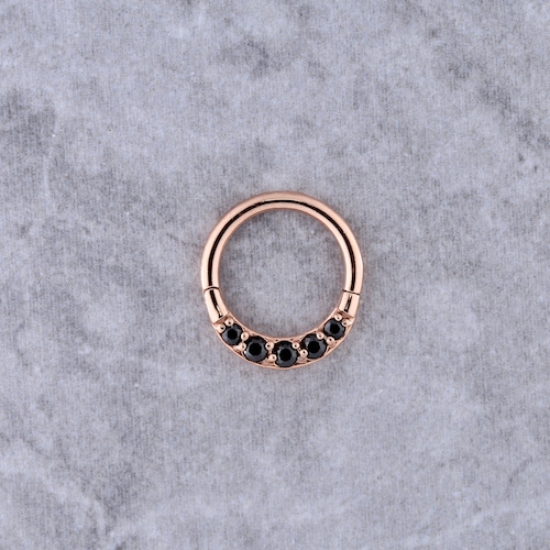 Beautiful Rose Gold Daith Clicker Septum Clicker Ring Jewelry - Etsy