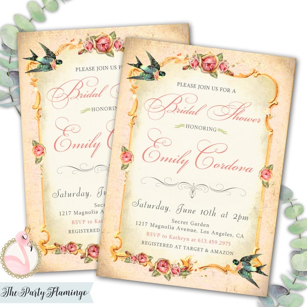 Love Bird Invitation - Etsy
