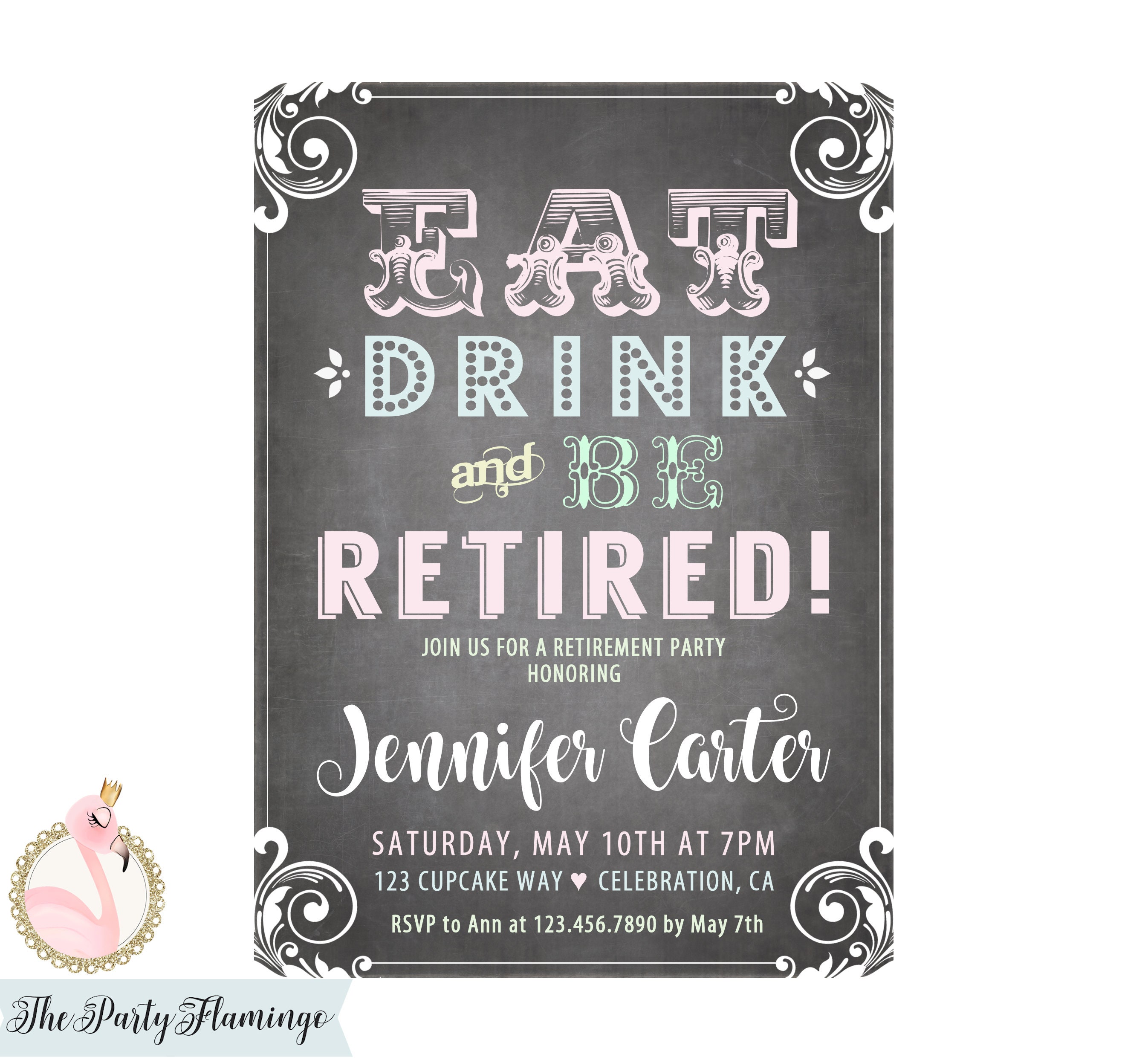 Funny Retirement Party Flyer