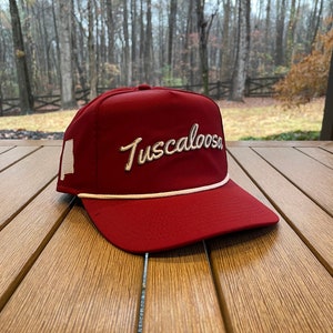 Crimson tuscaloosa, Al Rope Hat 3D Embroidery College Football ...