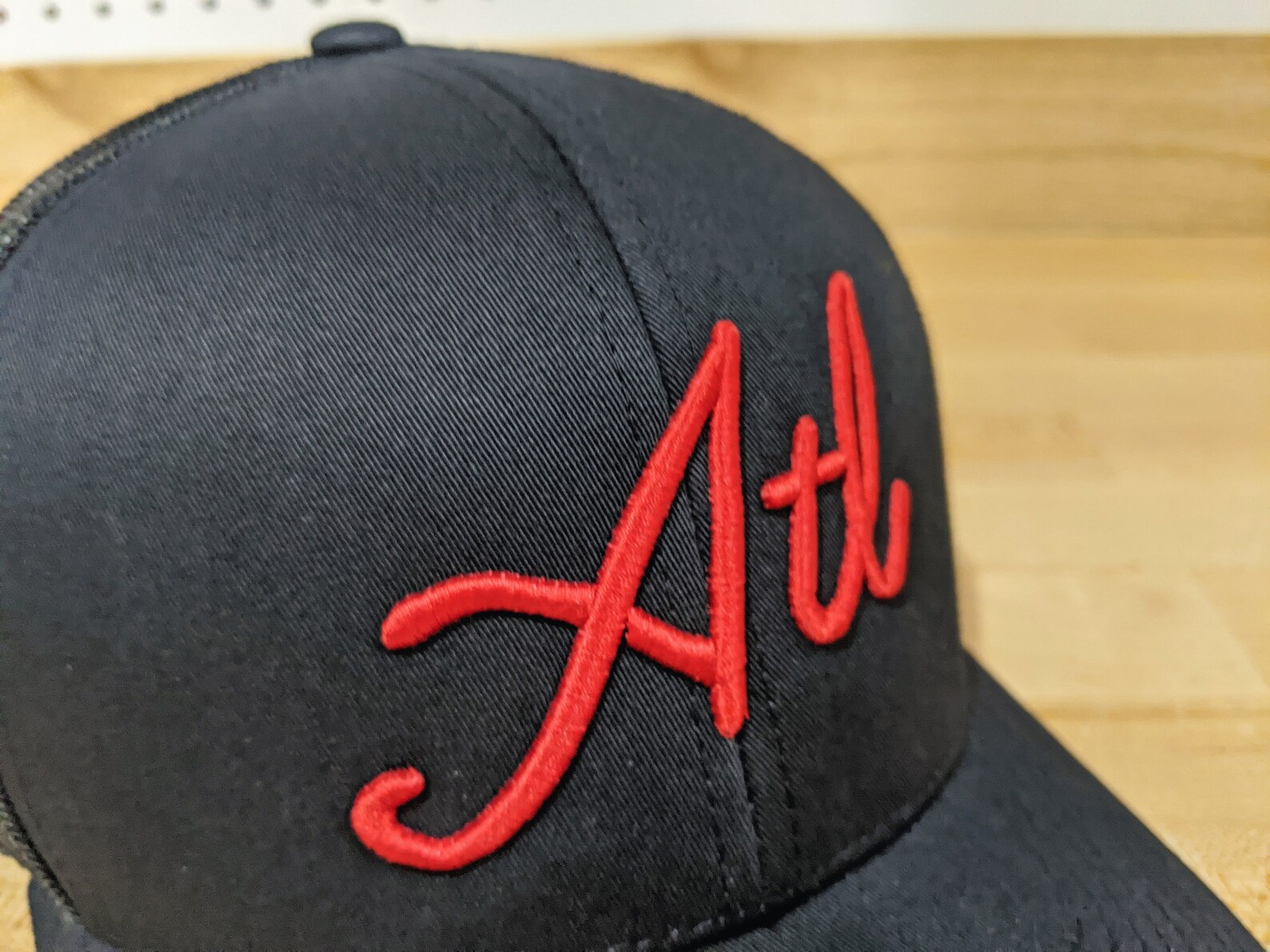 Dark Navy ATL Trucker Hat Baseball Football Braves 3D - Etsy