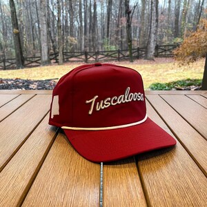 Crimson tuscaloosa, Al Rope Hat 3D Embroidery College Football ...