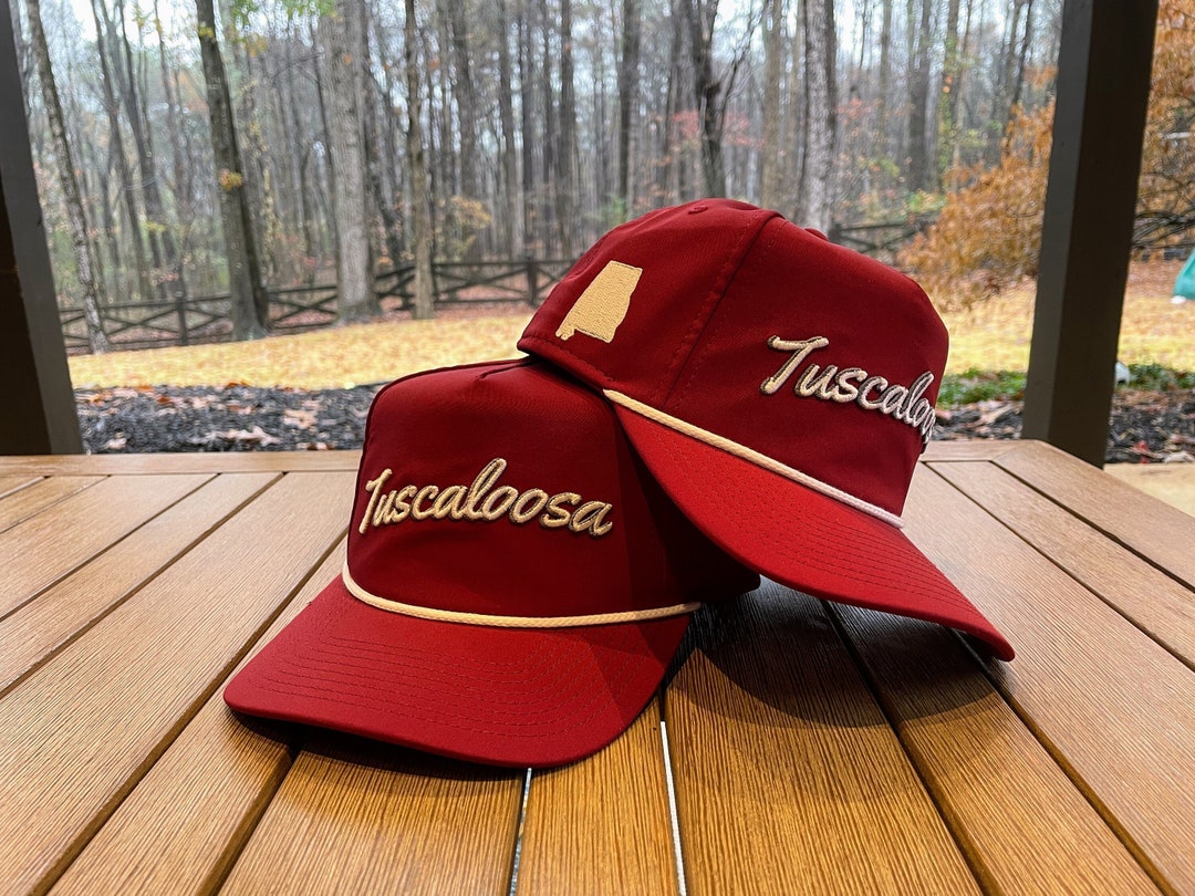 Crimson tuscaloosa, Al Rope Hat 3D Embroidery College Football ...