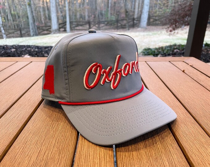 Powder Blue oxford, Ms Rope Hat 3D Embroidery College Football Rope ...