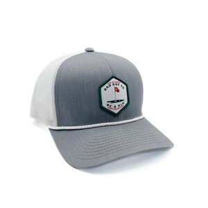 Grey & White bad Day to Be A Pin Rope Trucker Hat Georgia Golf Course ...