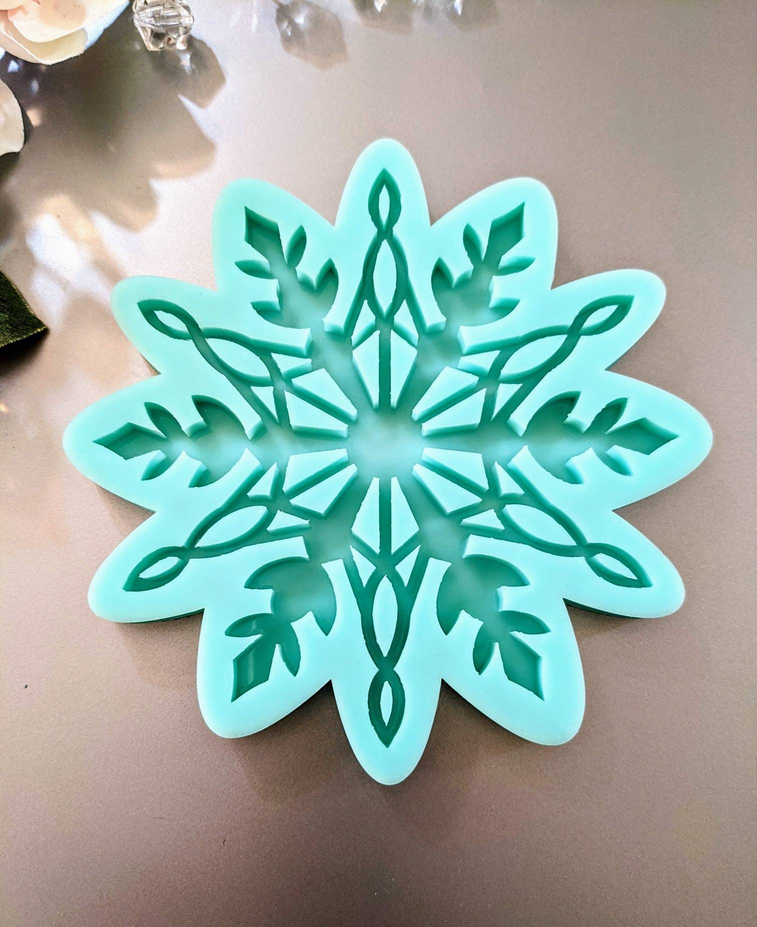 Snowflake Mold / Resin Mold / Coaster Mold / Concrete Mold - Etsy