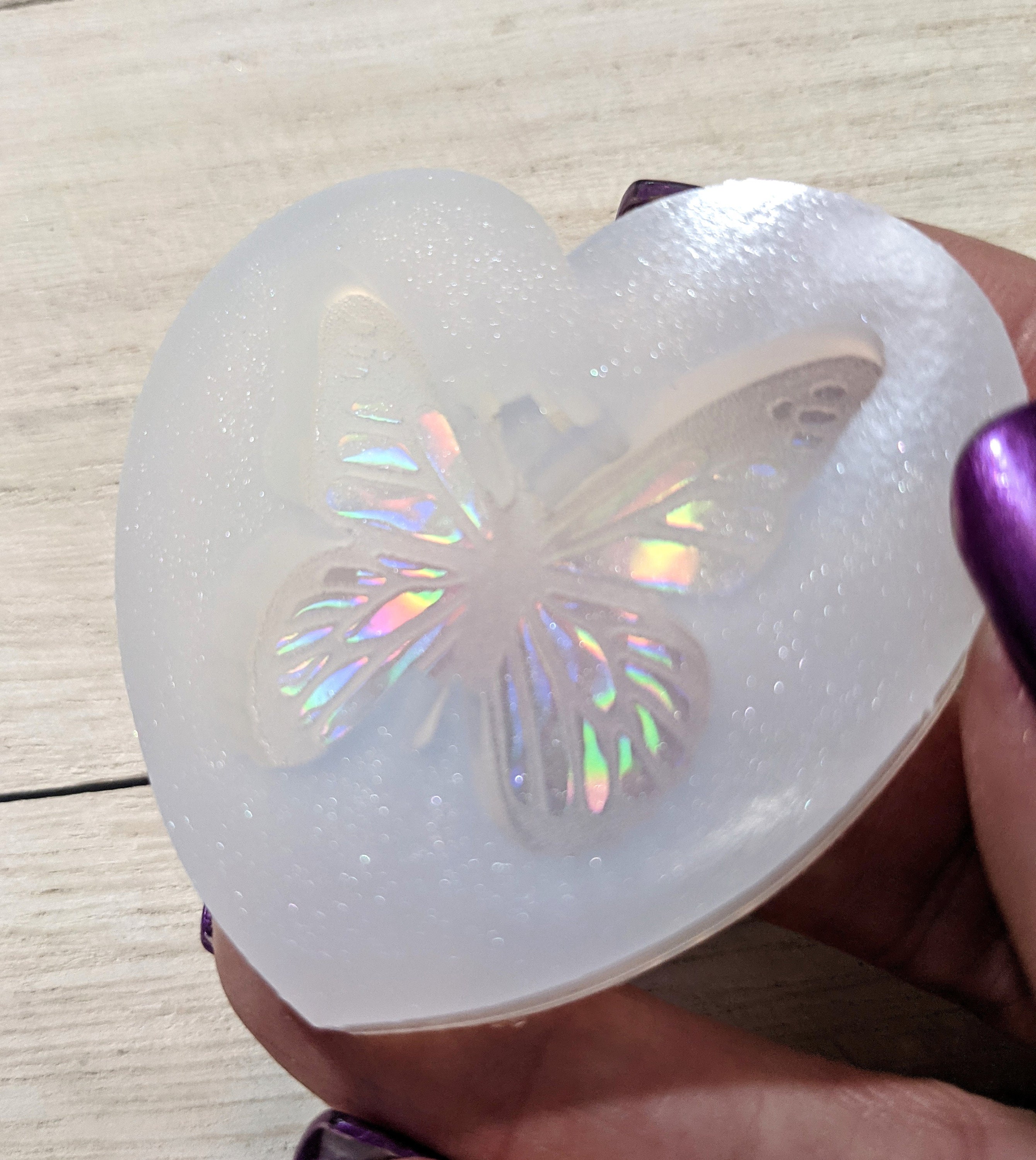 Holographic Monarch Butterfly Silicone Pendant Mold / Resin Mold - Etsy