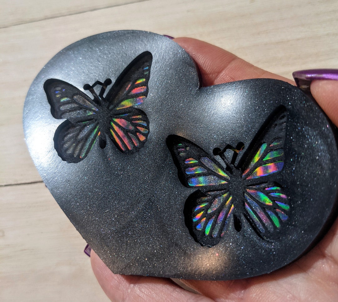 Holographic Monarch Butterfly Silicone Earring Mold / Resin Mold - Etsy