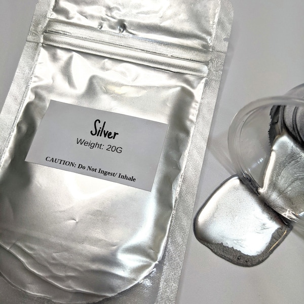 Silver Mica Powder - Etsy