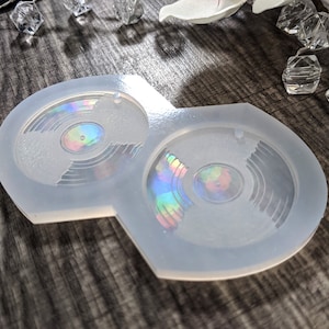 Holo LP Record Silicone Mold: Resin Earring / Pendant - Etsy