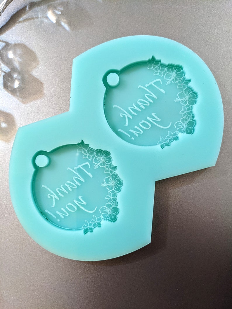 Hibiscus "thank You" Silicone Mold / Resin Mold - Etsy