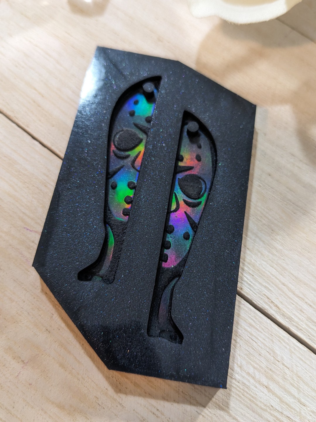 Holo "friday the 13th - Jason" Knife Earrings Silicone Mold / Resin ...