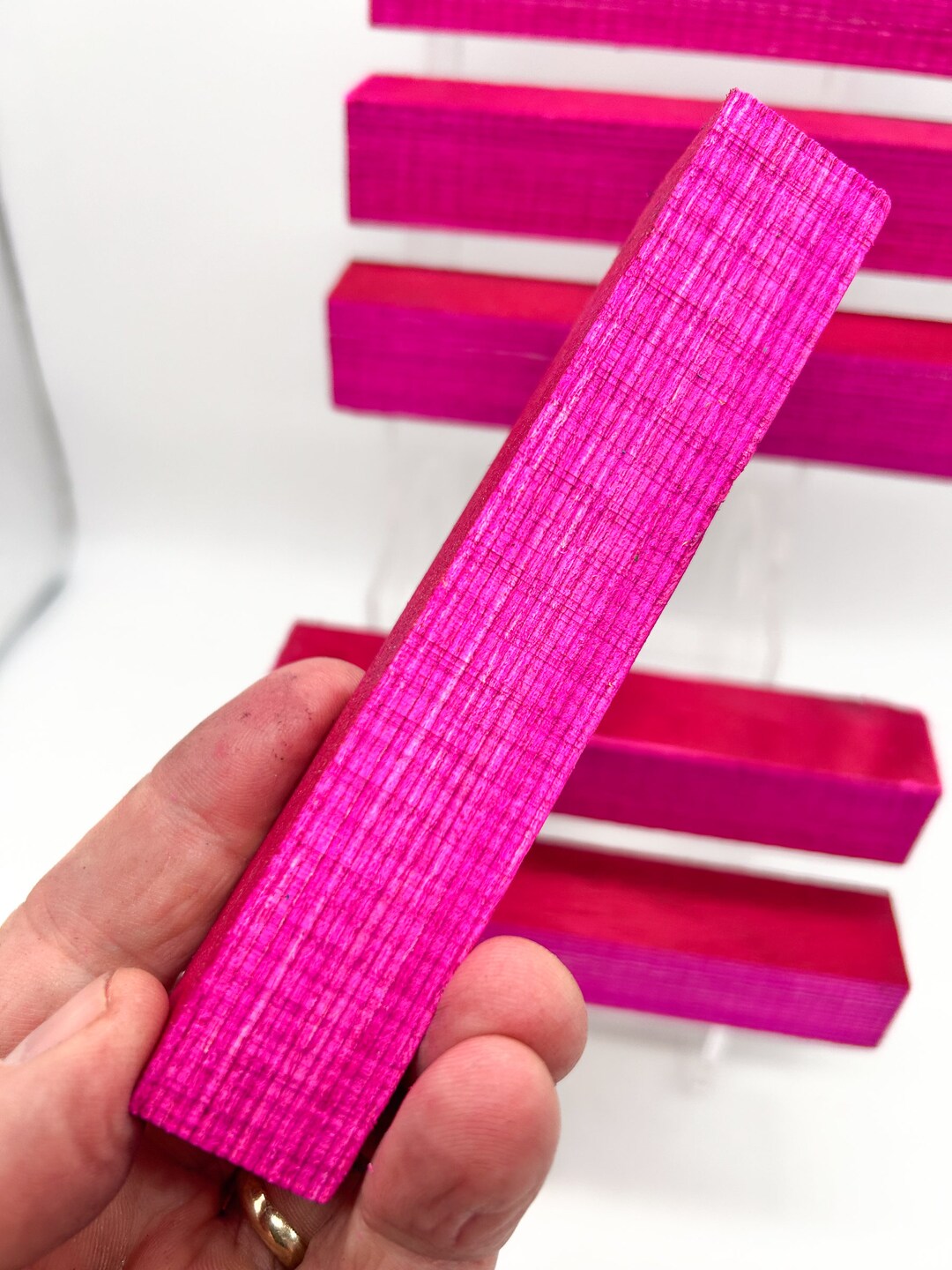Vivi-ply™ BIRCH SPECTRA Ply Barbie Pink Wood Turning Pen Blanks UK ...