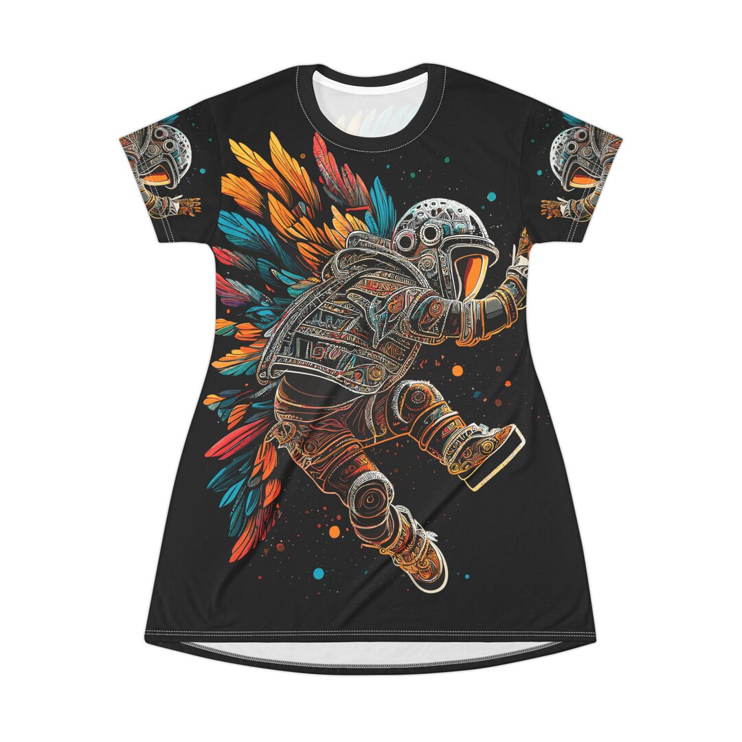 Aztec Astronaut - T-shirt Dress (AOP) - Etsy