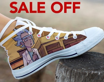 Rick and morty shoes | Etsy