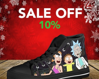 Rick and morty shoes | Etsy