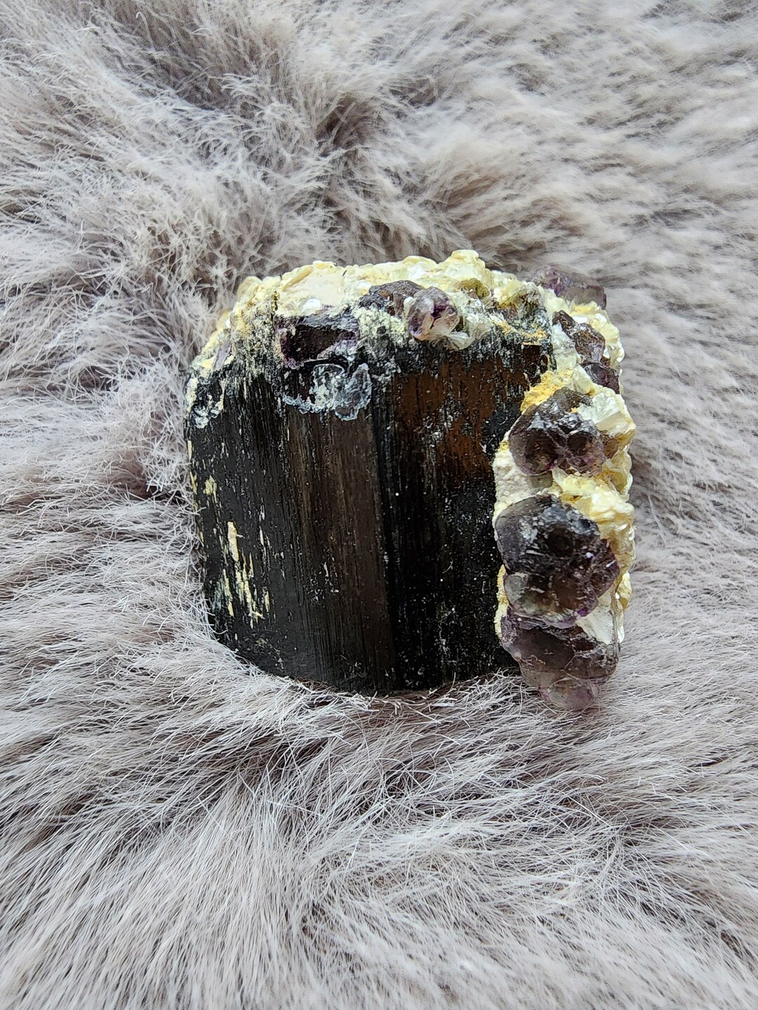 Black Tourmaline (schorl) With Fluroite & Mica From Erongo Mountains Namibia - Etsy