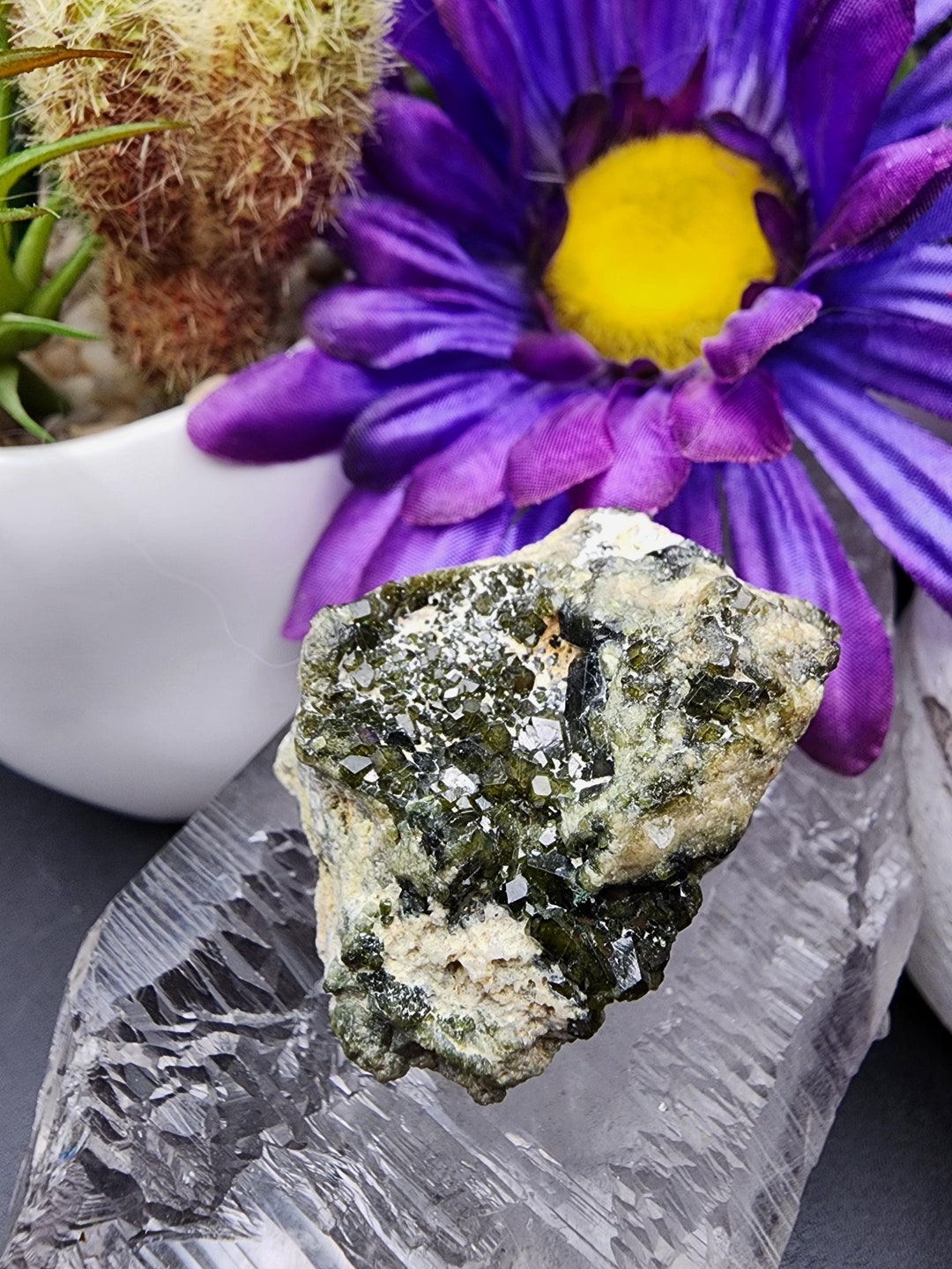 Green Demantoid Garnet Crystal Specimen From Erongo - Etsy