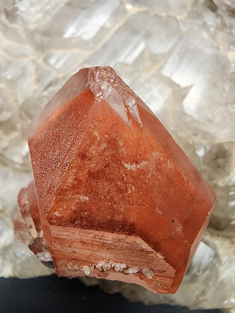 Red Hematite Phantom Quartz Crystal From Zimbabwe - Etsy