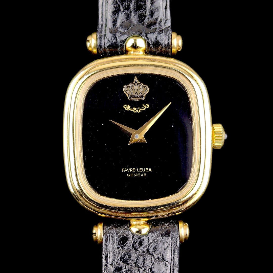 Favre-leuba Ellipse for King Hussein of Jordan - 1980s - Vintage Watch ...