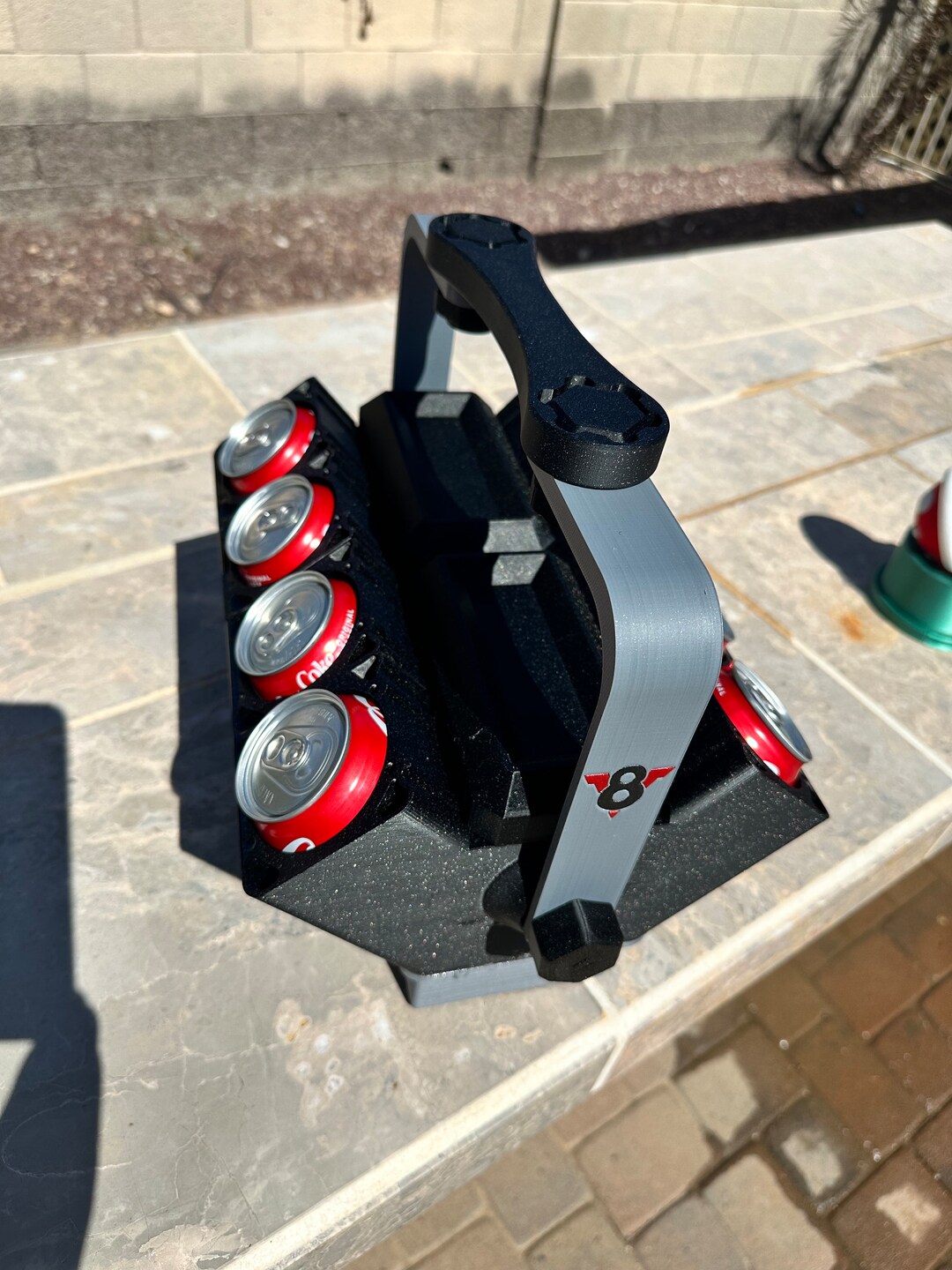 V8 Engine Can Cooler: 8-can 3D Printed Beer Holder - Etsy