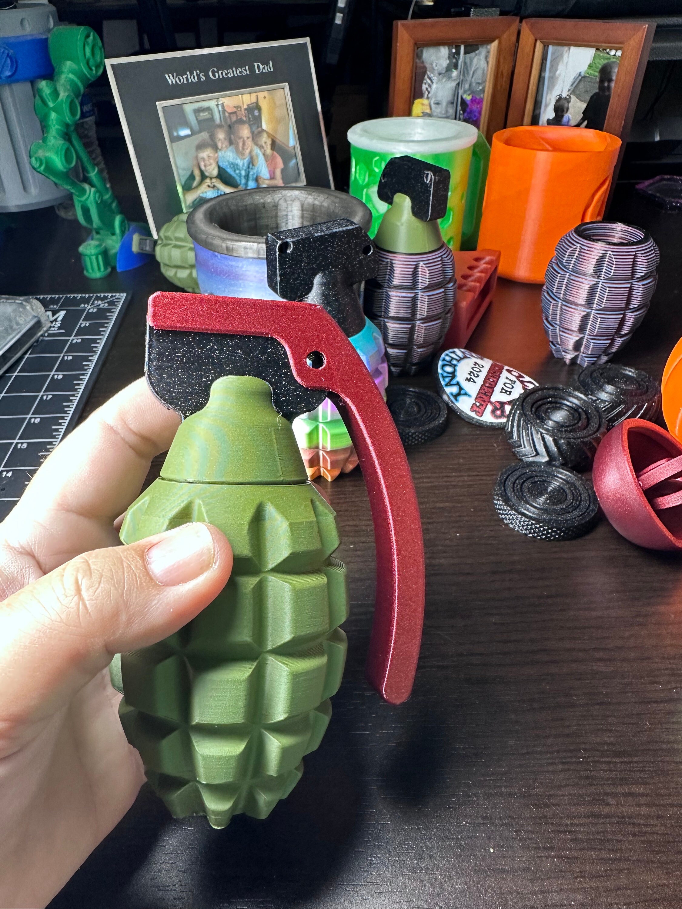 Hand Grenade FIDGET TOY... Play With Your Grenade... Why Not - Etsy