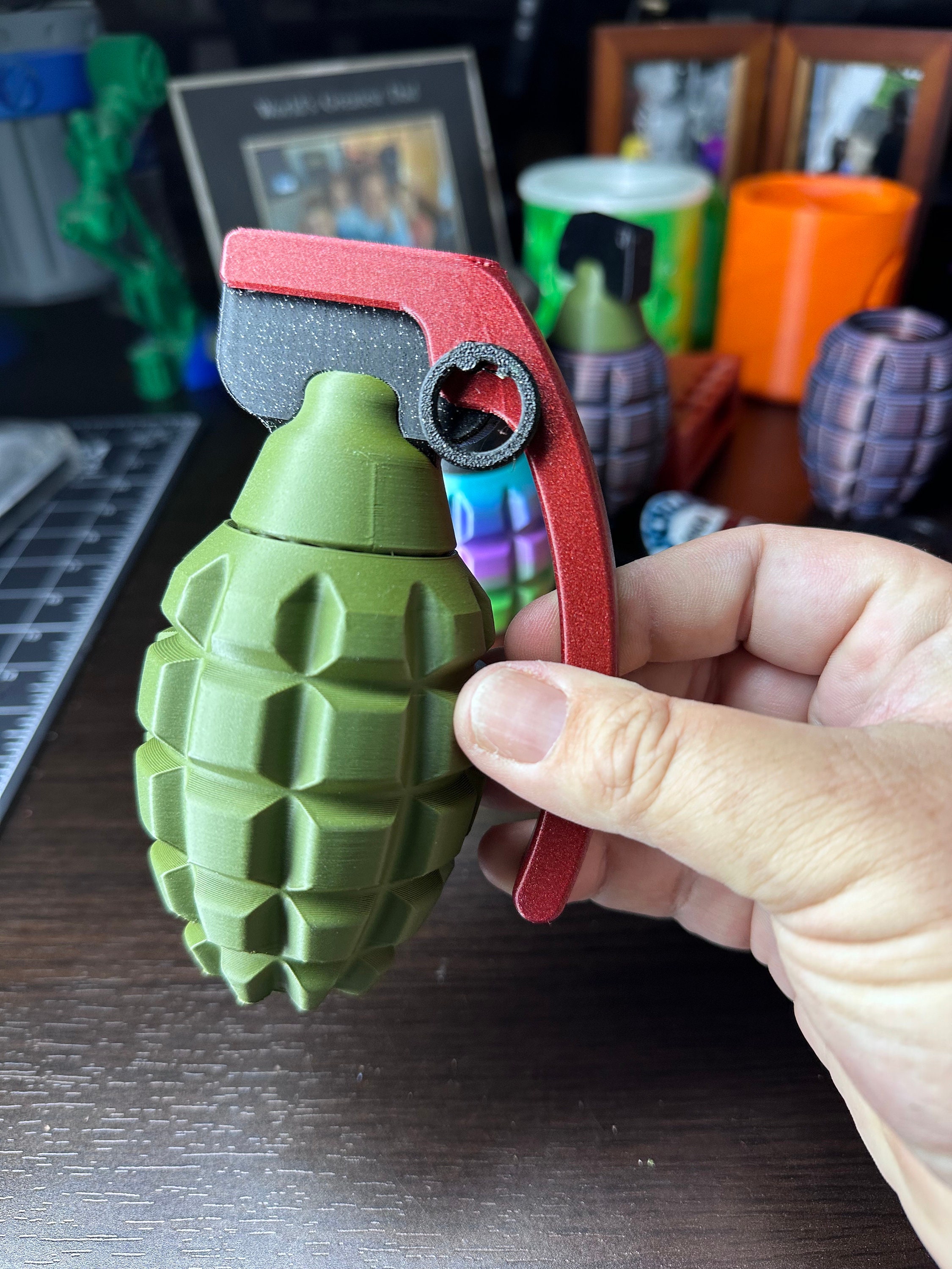 Hand Grenade FIDGET TOY... Play With Your Grenade... Why Not? - Etsy