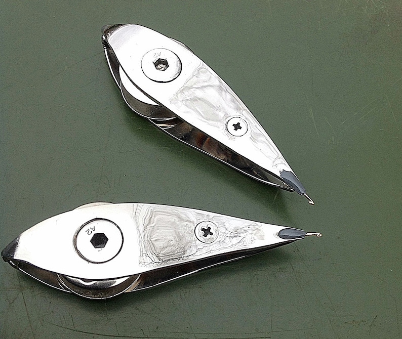 Tatting Shuttle Olive Leaf Bobbin With Hook - Etsy