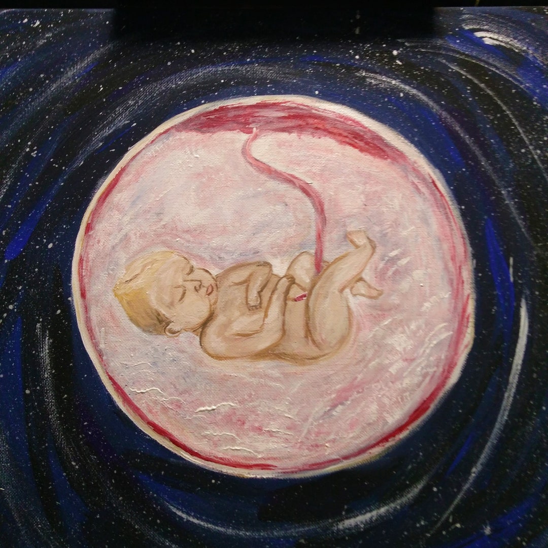 Cosmic Child Original Art Birth Midwifery Universe Intergalactic Spirit ...