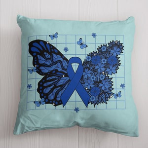 Colon Cancer Svg Png Bundle, Dark Blue Ribbon Cancer Digital Download ...