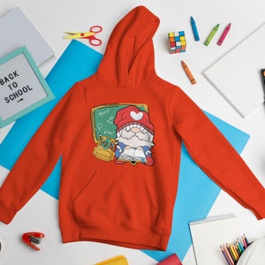 Back to School Gnome SVG PNG, First Day of School Printable & Digital ...