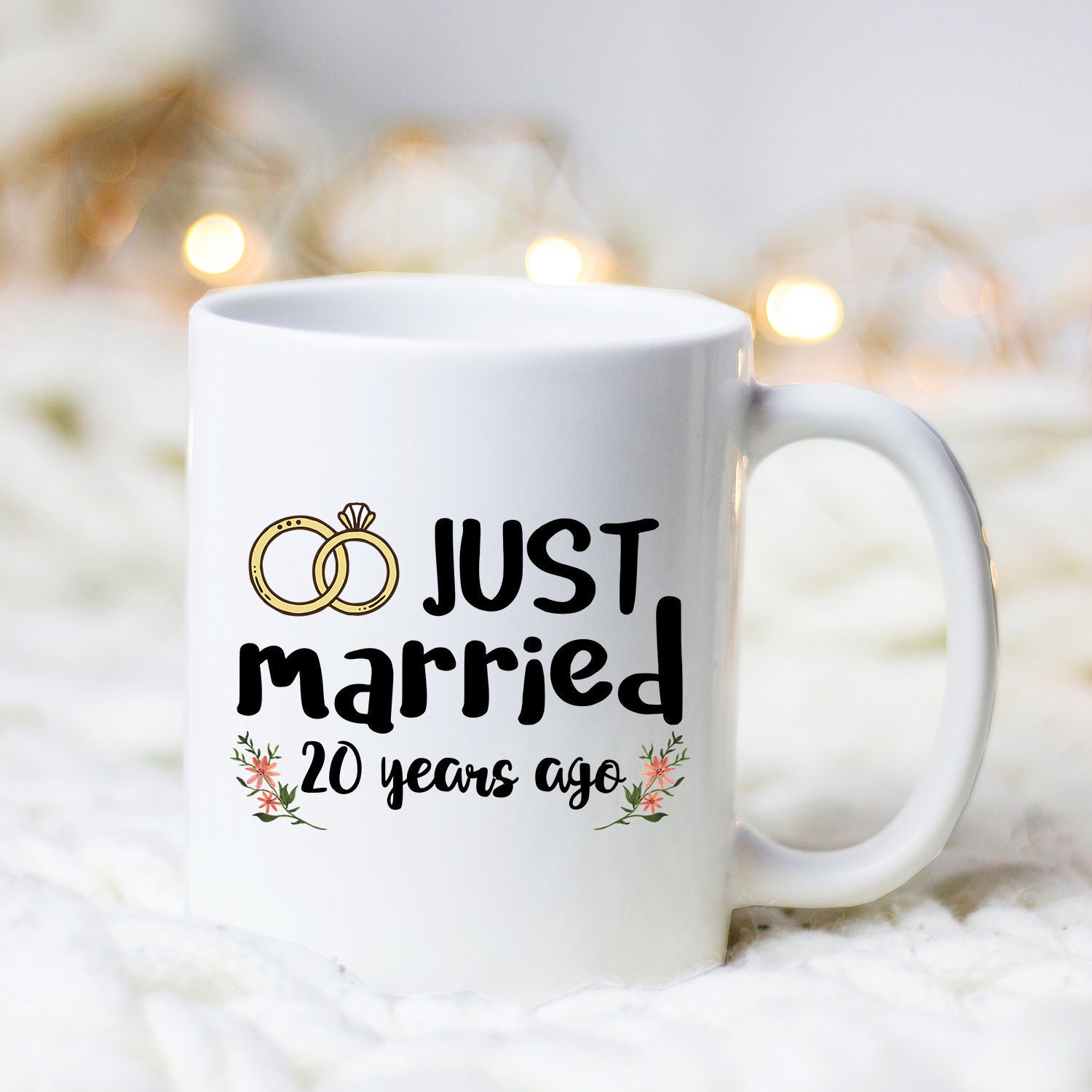 Just Married 20 Years Ago / Mug / 20th Anniversary Gift / | Etsy