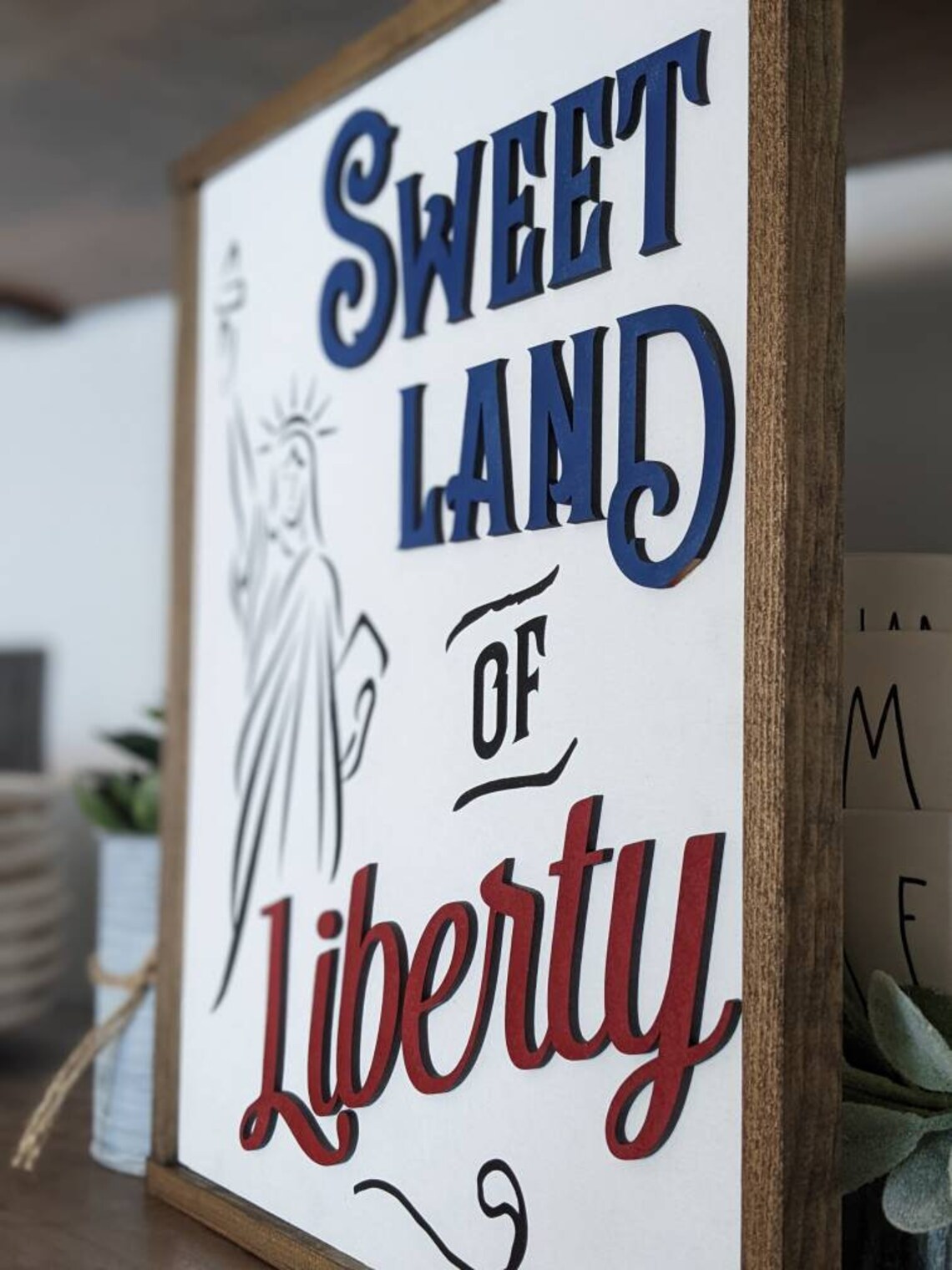 Sweet Land of Liberty Sign - Etsy