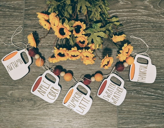 Rae Dunn Inspired Fall Garland | Etsy