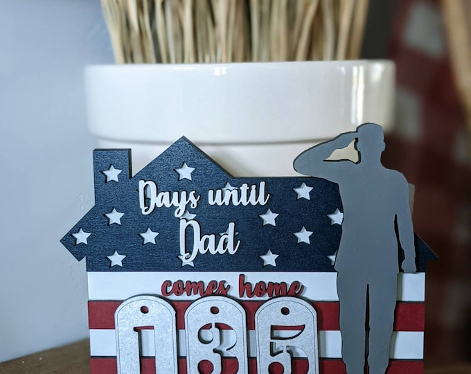 US Army Soldier Military Countdown Calendar, Boots Design - Etsy