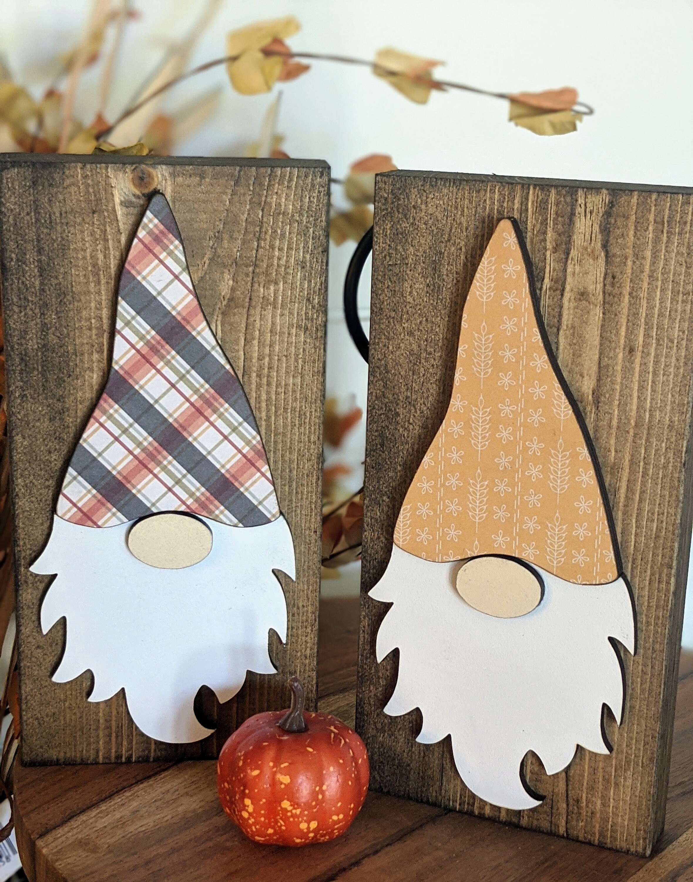 Fall Gnome Block Signs - Etsy