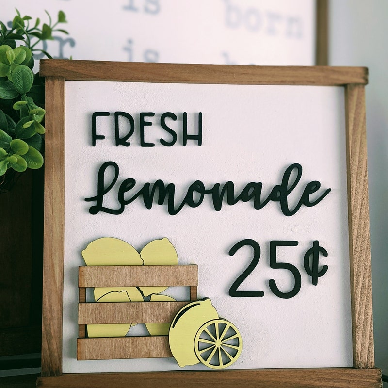 Lemonade Sign - Etsy