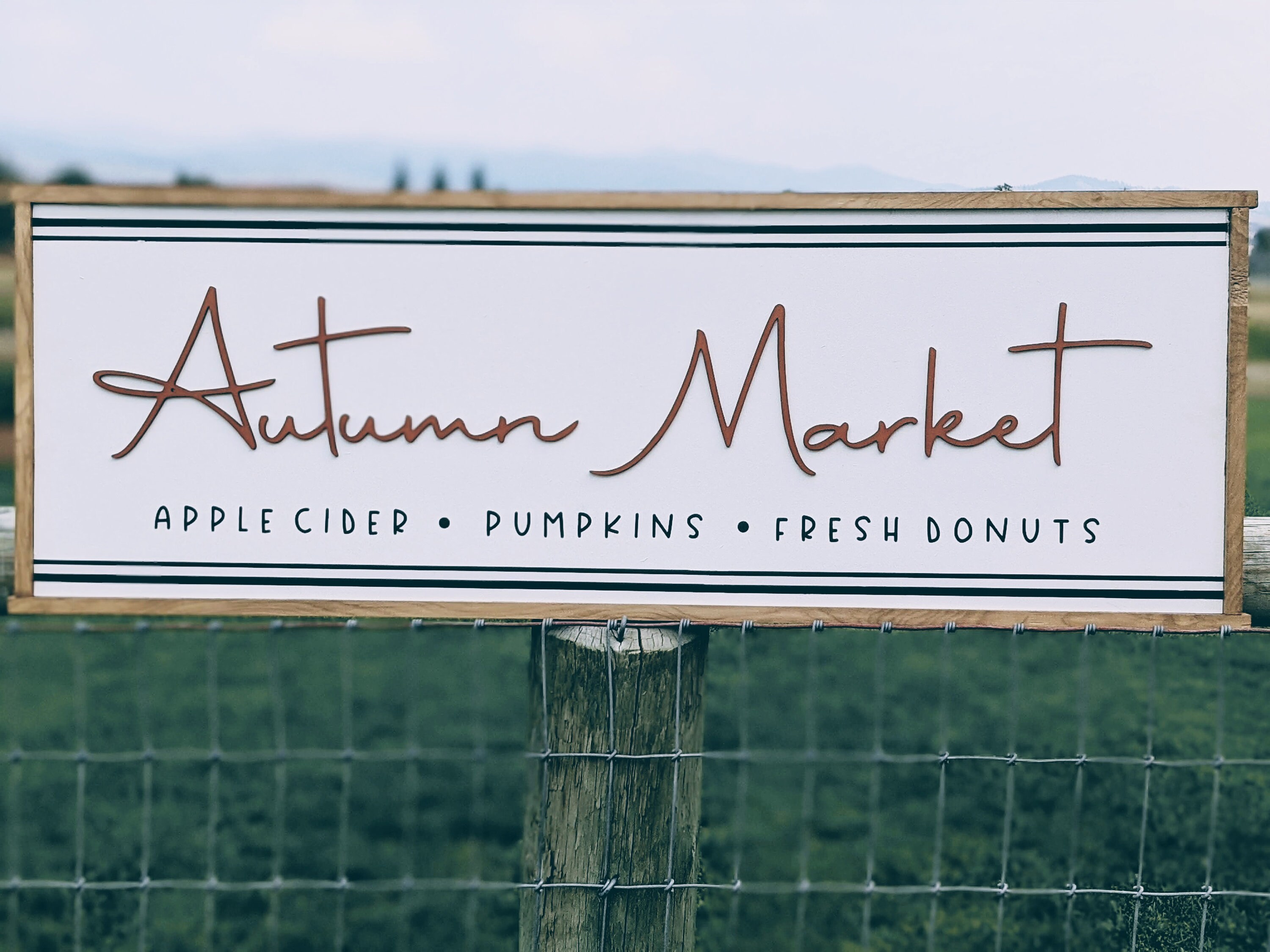 Autumn Market Sign | Etsy