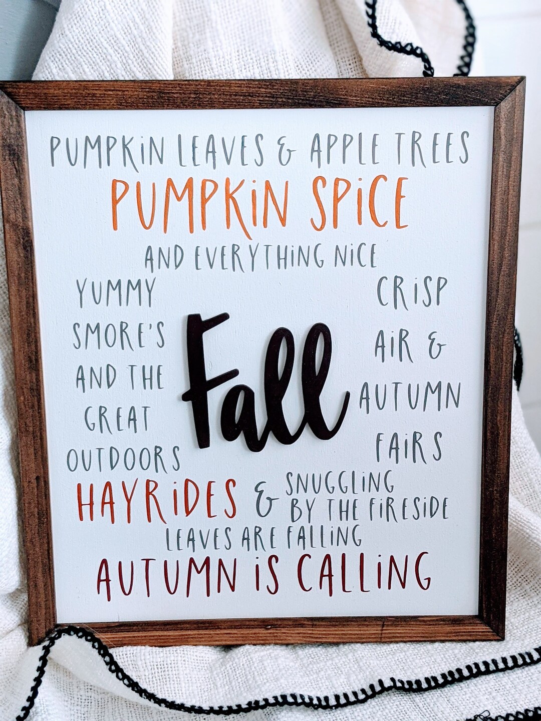 Things I Love About Fall - Etsy