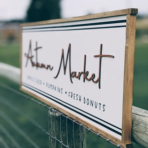 Autumn Market Sign - Etsy