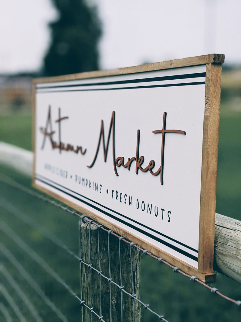 Autumn Market Sign - Etsy