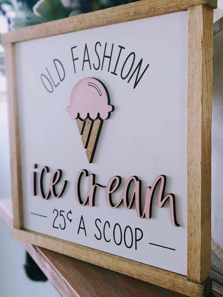 Ice Cream Sign - Etsy