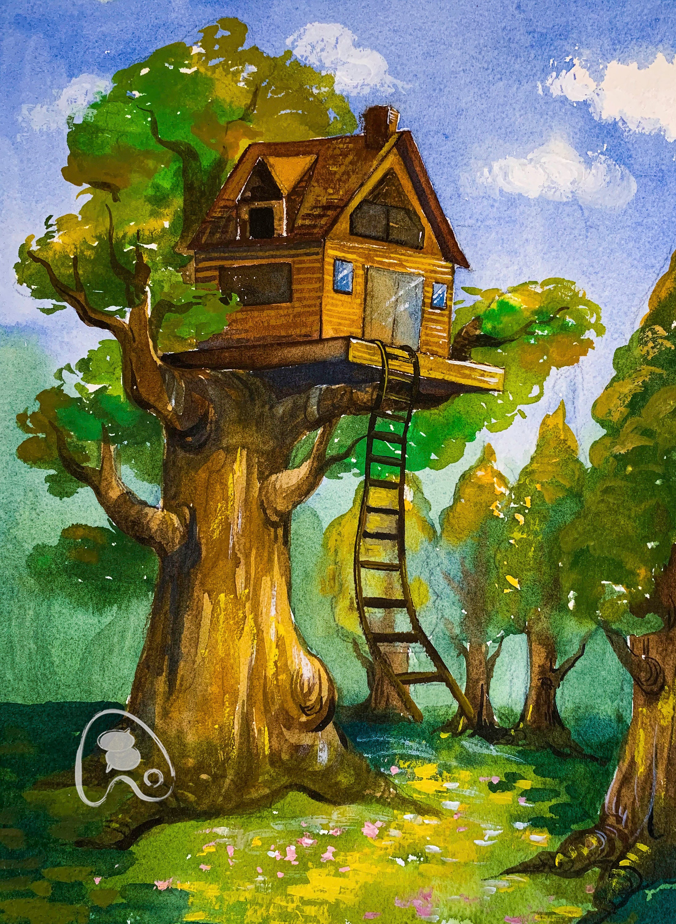 Treehouse Painting