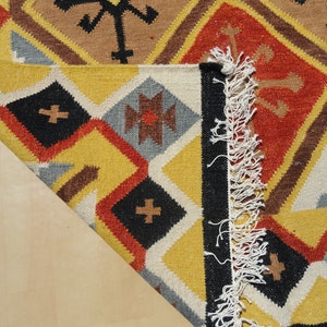 Tribal Kilim Hand-woven Tribal 4x6 Feet Turkish Kilim Oriental Area Rug ...