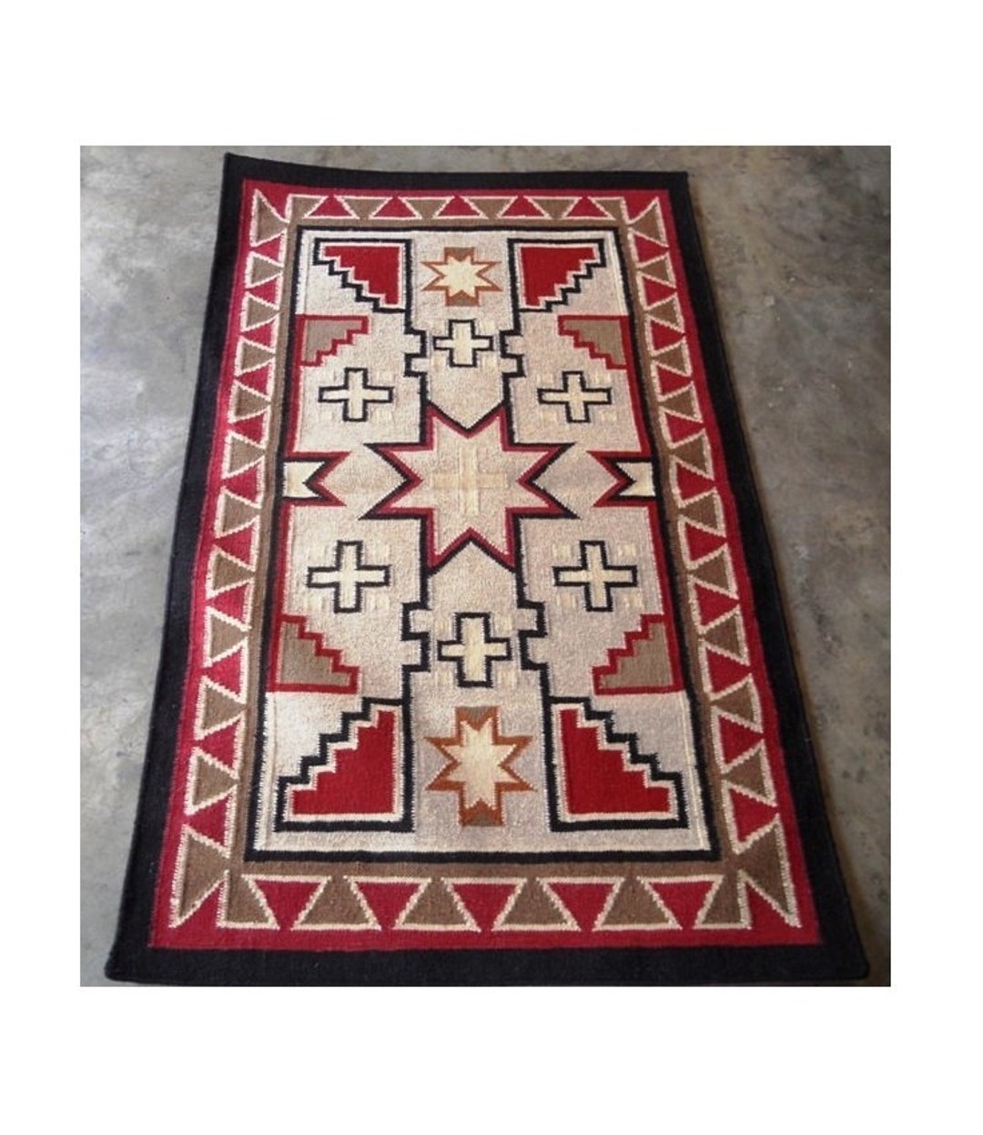 Southwestern Tribal Kilim Dhurry Handmade Area Rug 100% Wool Small ...