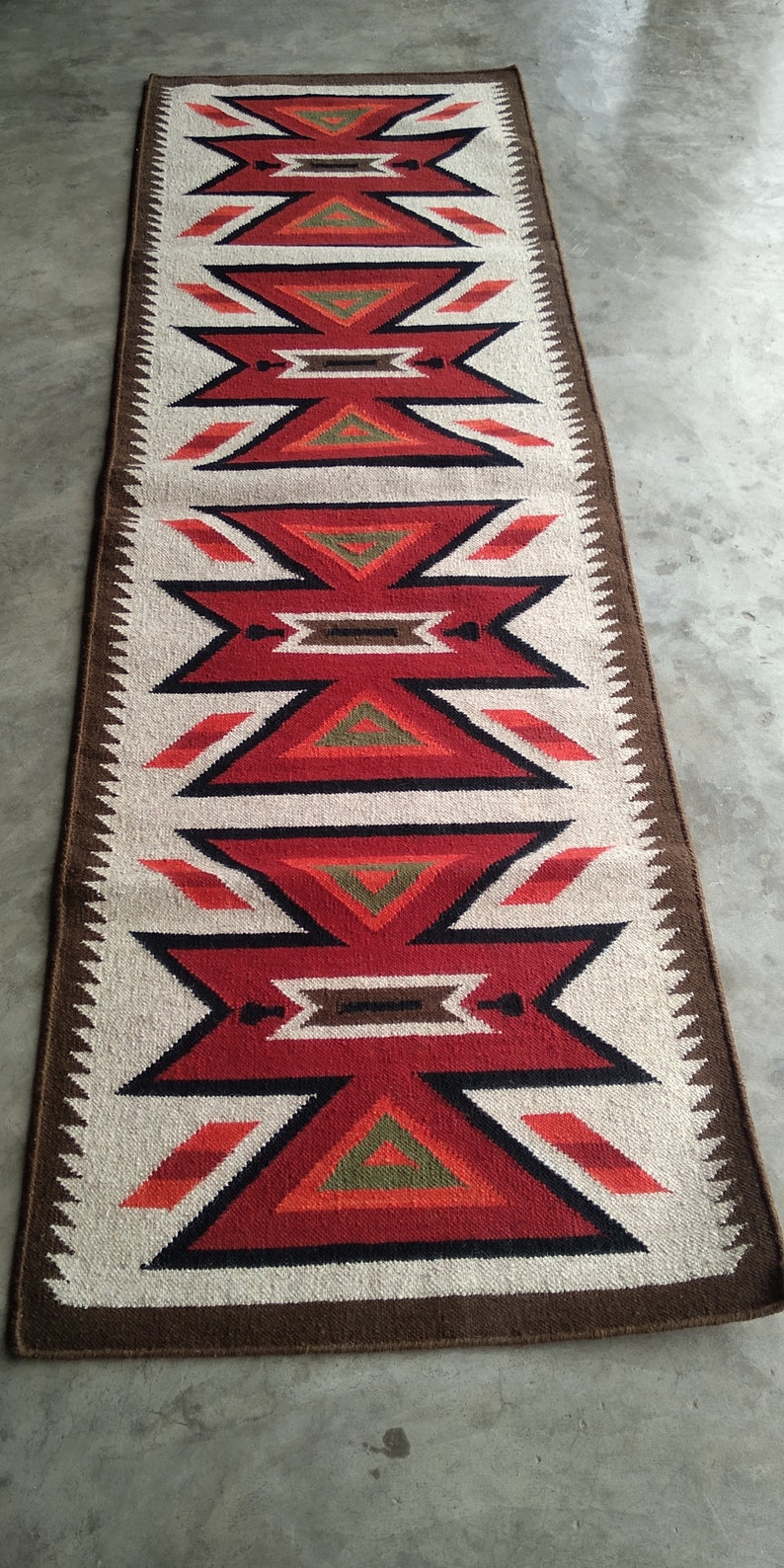 2'6''x8' Rustic Floor Runner Rug Handmade Boho - Etsy