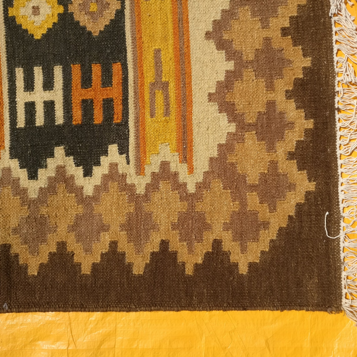 Geometric Turkish Rug Southwestern Hand Woven Rug Kilim Dhurry - Etsy