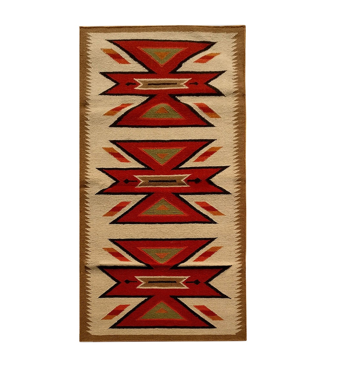 2x4 Ft Navajo Runner Rug Handmade Boho Wool Tribal Flatweave ...