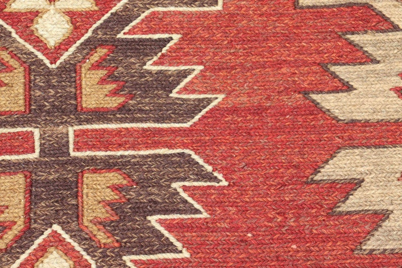 Turkish Red Large Oushak Persian Wool Soumak Rug Handmade - Etsy