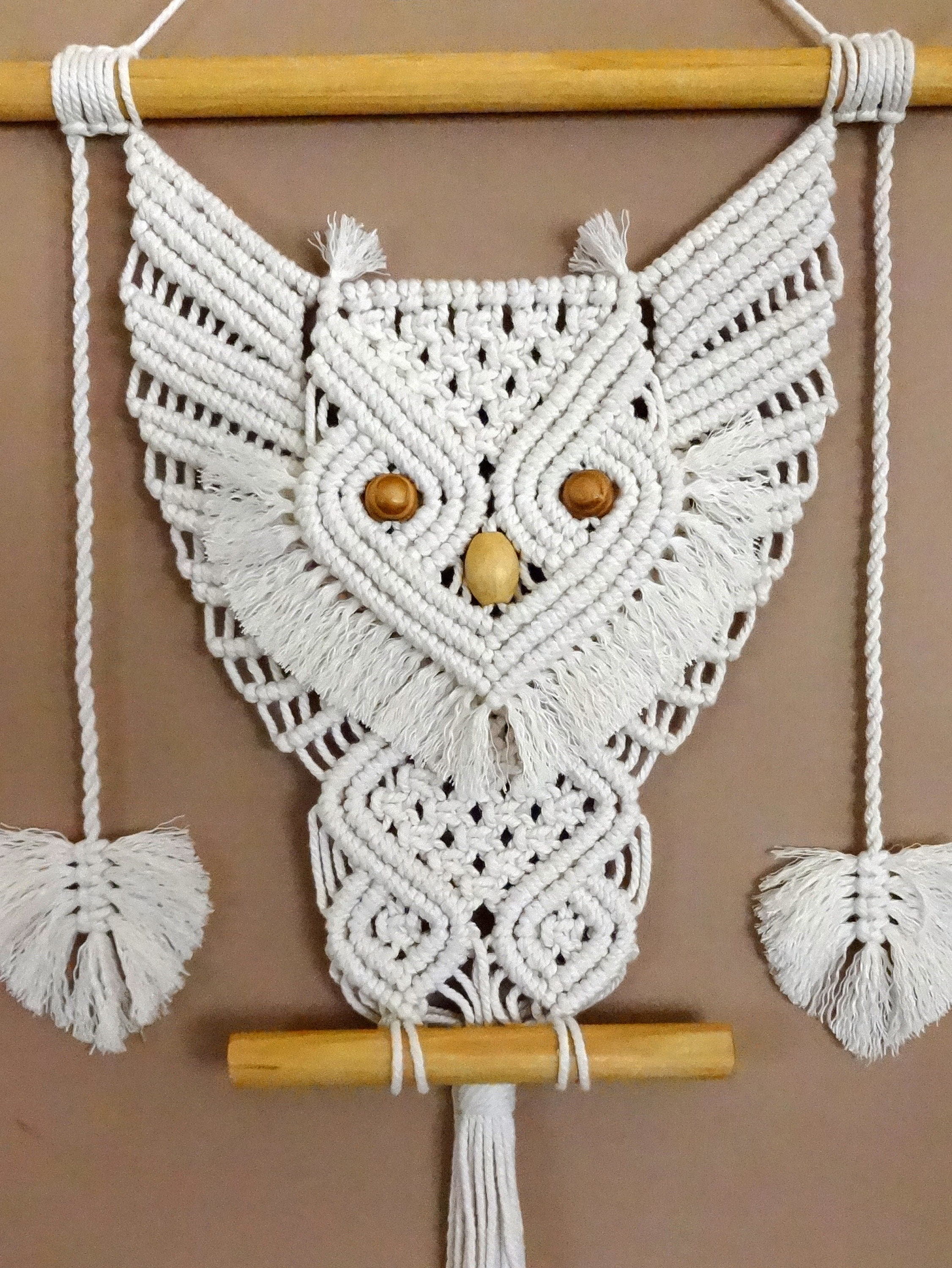 Macrame Wall Hanging Pattern, Macrame Owl Tutorial, Photo Pattern ...